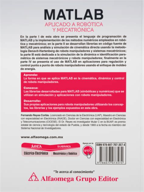 Matlab Aplicado A Robótica Y Mecatrónica Alfaomega México
