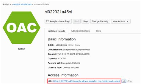 Oracle Underground Bi And Dataviz Creating A Vanity For Oracle Analytics Cloud