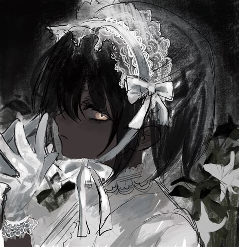 Safebooru 1girl Akai Ringo Eveyuno Black Background Closed Mouth