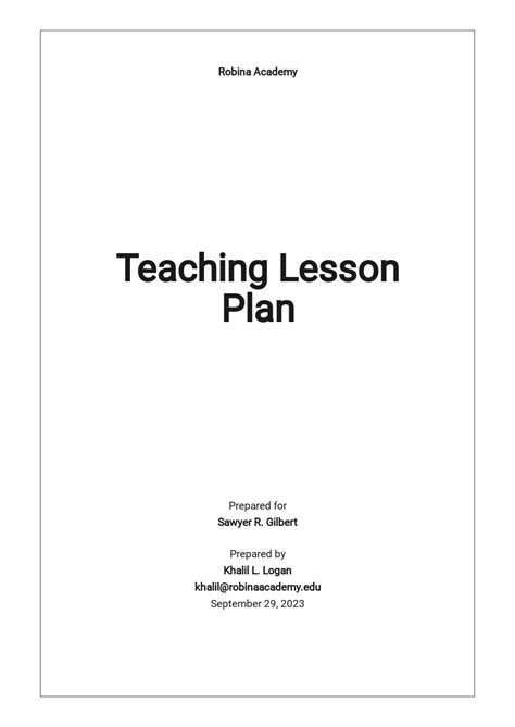 30 Ms Word Lesson Plan Example Document Template Free Word Template