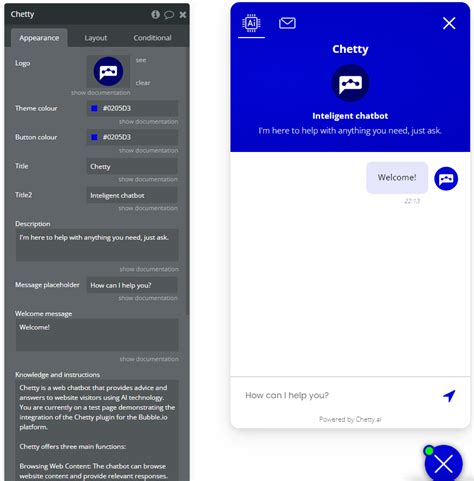 Chetty Plugin Ai Chatbot Builded On Bubble Plugins Bubble Forum