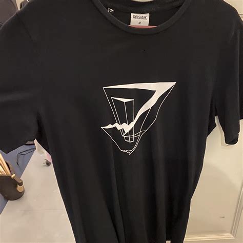 Gymshark Black Tee Medium Depop