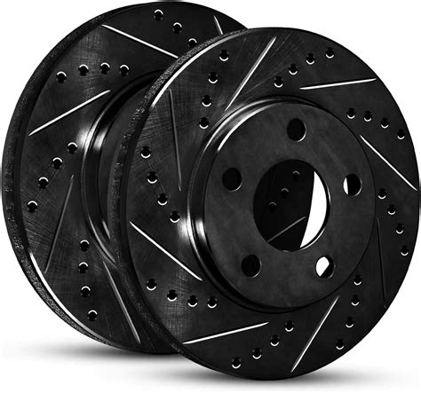 R Concepts Kit De Rotor De Freno Delantero Rotores De Freno Disco De Freno Perforado Y Ranurado