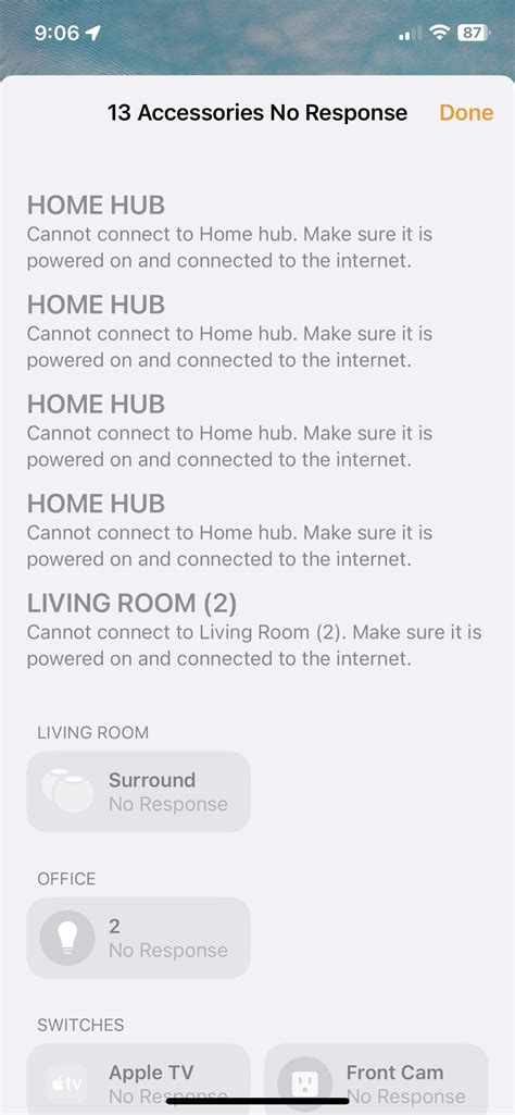 Home Hubs Not Responding Rhomekit