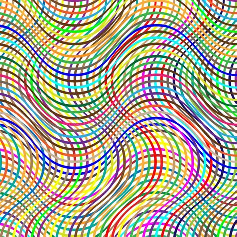 Colorful Scribble Cross Hatch Geometric Lines Pattern Intersecting Zig Zag Squiggle Lines