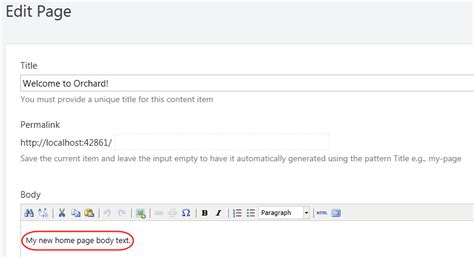 Getting Started Orchard Documentation