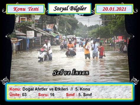 535 Doğal Afetler Ve Etkileri01 Yeni Nesil Testler Sosyal