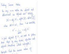 3 By 3 Determinant And Inverse Matrix Calculation Pdf Course Hero