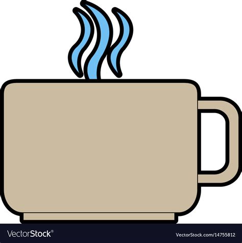 Mug Or Cup With Hot Beverage Icon Image Royalty Free Vector