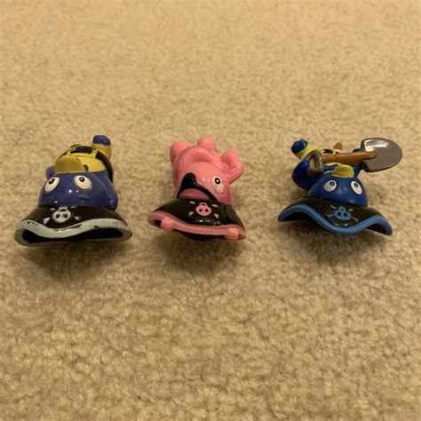 The Backyardigans Lot Of 3 Toy Figures Pirate Theme Uniqua Pablo Viacom