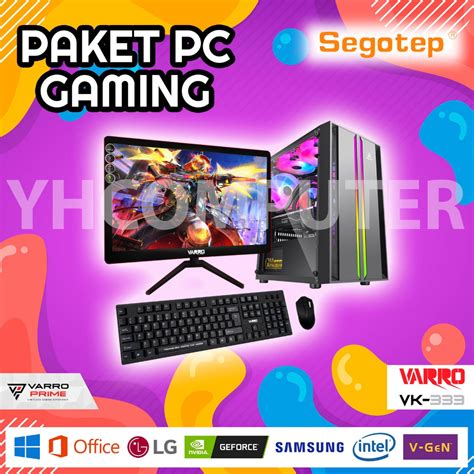 Jual PC GAMING I3 10100F GEN 10 FULLSET PC GAMING I3 GEN 10 VGA DDR5 RAM 16GB HDD 500GB