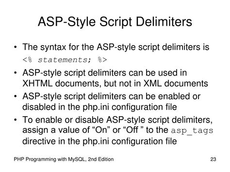 Ppt Chapter Getting Started With Php Php Programming With Mysql