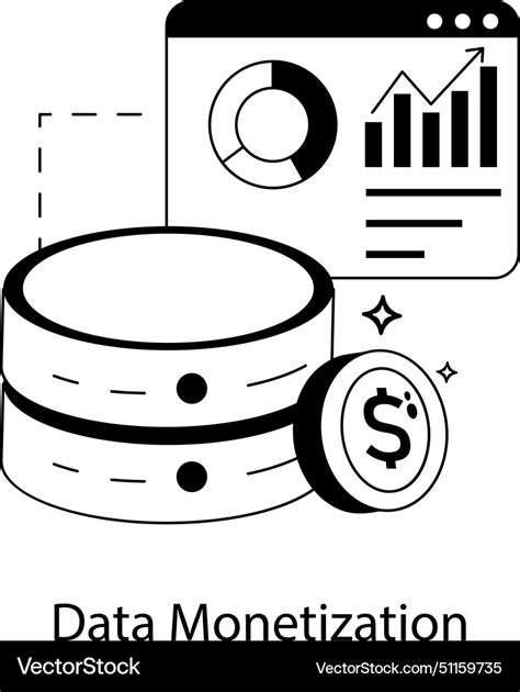 Data Monetization Royalty Free Vector Image Vectorstock