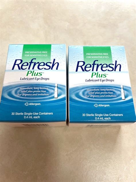 Refresh Plus Lubricant Eye Drop Beauty And Personal Care Vision Care On