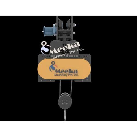 Industrial Electric Wire Rope Hoist Color Black At Best Price In Ahmedabad Meeka Machinery