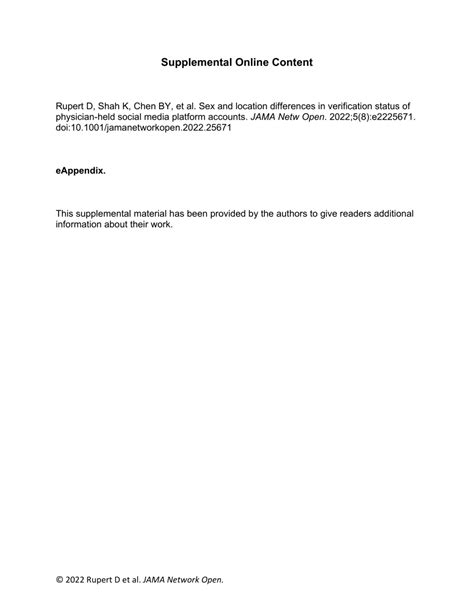 Pdf Sex And Location Differences In Verification Status Of Physician