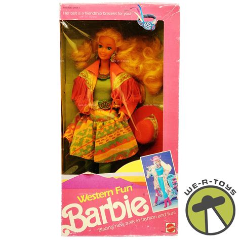Barbie Western Fun Doll 1989 Mattel No 9932 Nrfb We R Toys