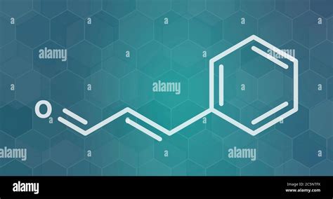Cinnamaldehyde molecule Banque de photographies et dimages à haute