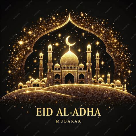Premium Photo Bakrid Eid Al Adha Festival Sparkle Background Design