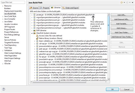 Java How Do You Re Associate A Glassfish Eclipse Project With The