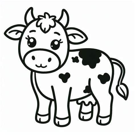 암소 색칠 공부 Kr에서 무료 색칠 공부