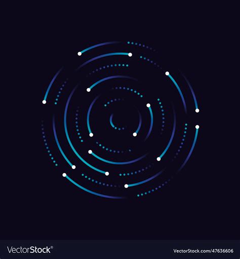 Abstract Network Connection Icon Logo Design Vector Image