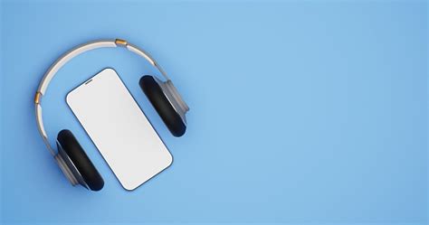 스마트 폰 응용 프로그램에서 음악 스트리밍 3d 일러스트 레이 션 헤드폰에 대한 스톡 사진 및 기타 이미지 헤드폰 배경 주제 스테레오 Istock