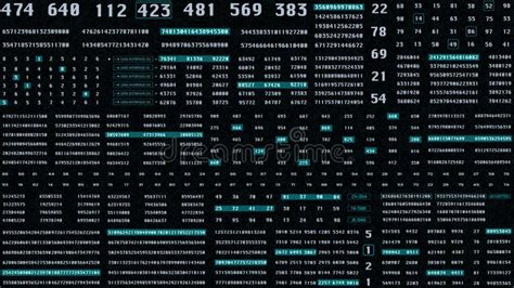 Technology Digital Number Decimal Statistics Data Sampling Simulation Illustration Background