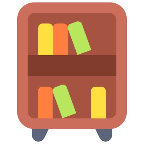 Bookshelf Generic Color Fill Icon