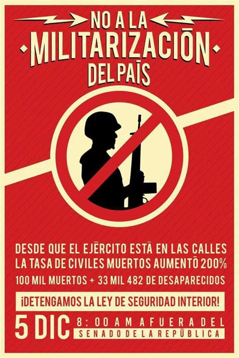 Demx No A La Militarización De México