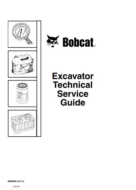 Bobcat Excavators Technical Service Guide