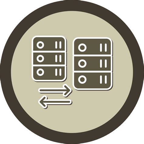 Reverse Proxy Icon Glyph Dual Tone Sticker Circle 73189167 Vector Art