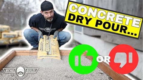 Dry Pour Concrete GOOD Or BAD YouTube Poured Concrete Concrete Concrete Sheds