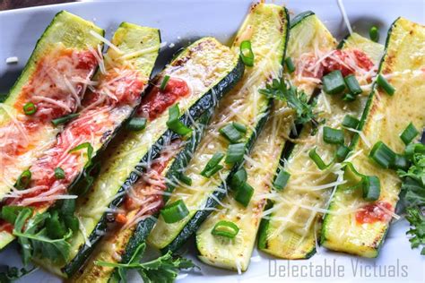 Delectable Victuals Parmesan Cheese Crusted Roasted Zucchini