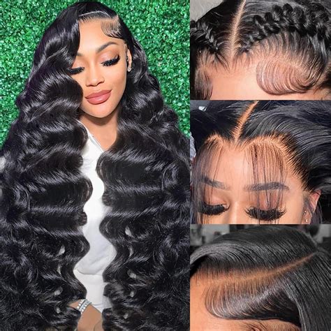 A8 22 Inch Lace Front Wig Human Hair Body Wave Hd Lace Frontal 13x4 180
