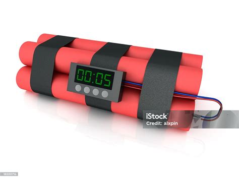시한폭탄 다이너마이트에 대한 스톡 사진 및 기타 이미지 다이너마이트 빨강 시간 Istock