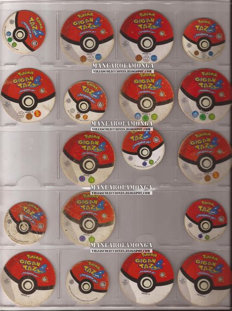 Viejas Colecciones Tazos Pokémon y Gigantazos Pokémon