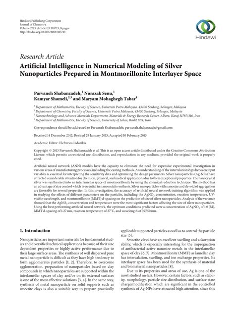 Pdf Artificial Intelligence In Numerical Modeling Of Silver