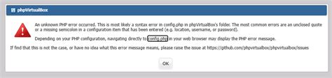 How To Fix The Issue That VirtualBox Cannot Be Opened But Indicating A PHP Error TerraMaster