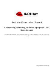 CHAPTER 10 MANAGING RHEL FOR EDGE IMAGES To Manage The RHEL For Edge Images You Course Hero