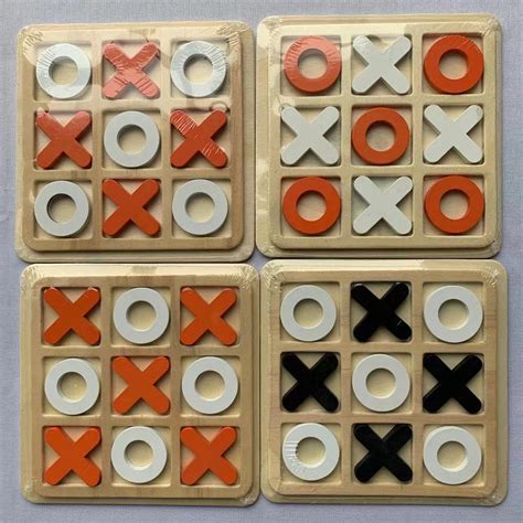 Xo三连井字棋tic Tac Toe休闲对战桌游跨境批发木制玩具跨境批发 阿里巴巴