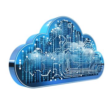 Binary Cloud Computing Concept Abstract Symbol PNG Transparent Image