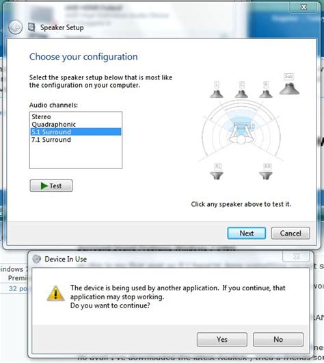 Realtek 5 1 Surround Device In Use Problem Only Stereo Works
