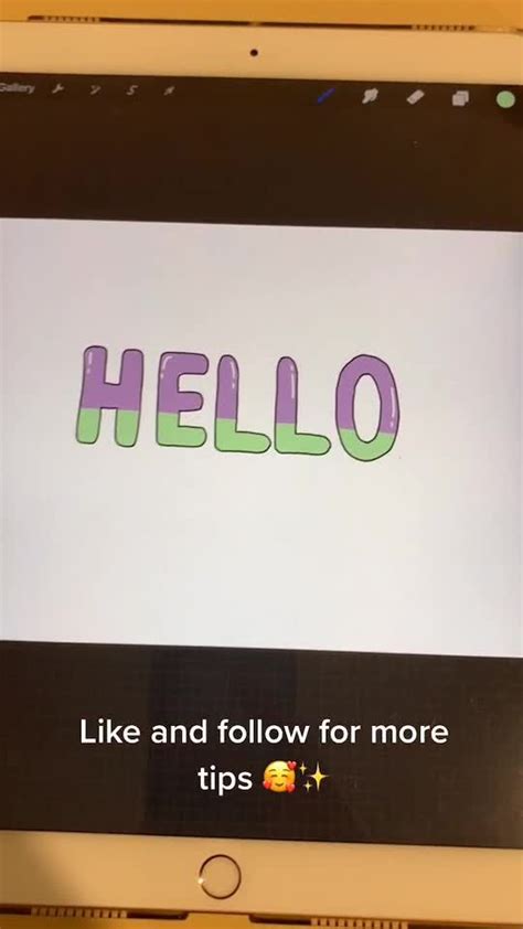 How To Draw Bubble Letters Like Follow For More Tips Procreate