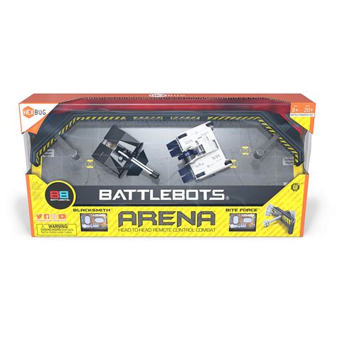 Hexbug Battlebots Arena Bite Force And Blacksmith Remote Control Robot