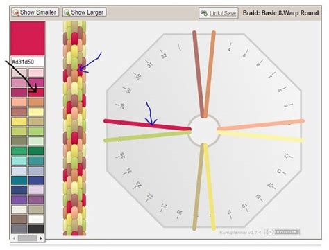 Interactive Kumihimo Color Planner The Beading Gem