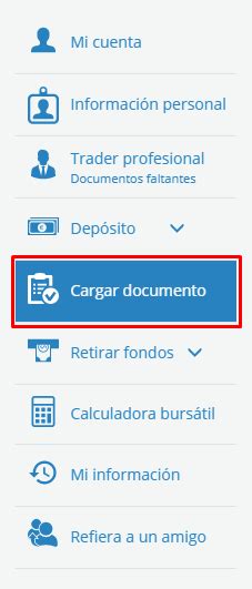 ¿cómo Puedo Cargar Documentos En Mi Cuenta Avafutures