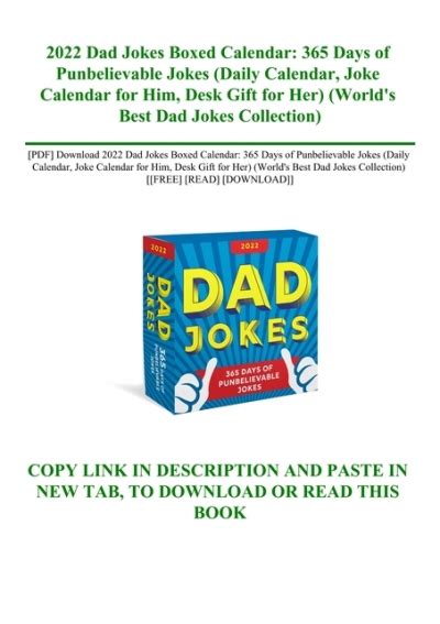 Pdf Download 2022 Dad Jokes Boxed Calendar 365 Days Of Punbelievable