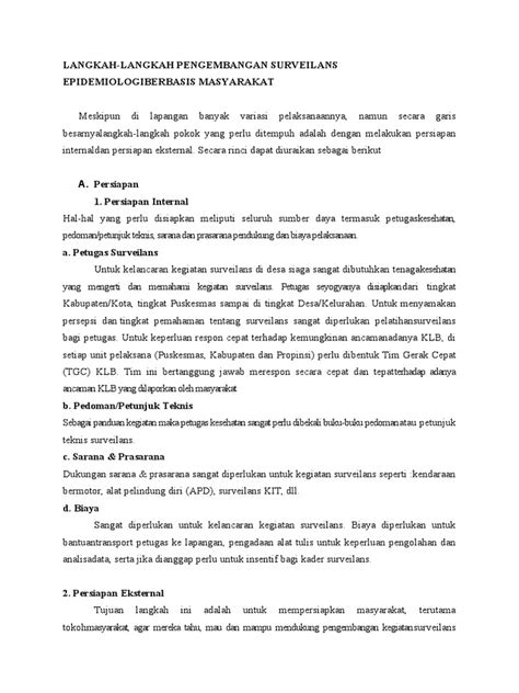 Langkah2 Surveilans Pdf