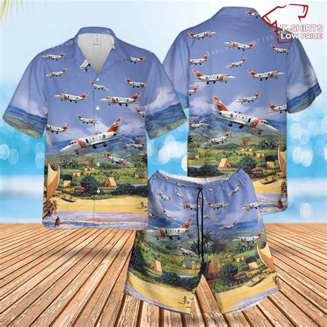 Coast Guard Hh 25 Guardian Helicopter Hawaiian Shirt Short T Shirts
